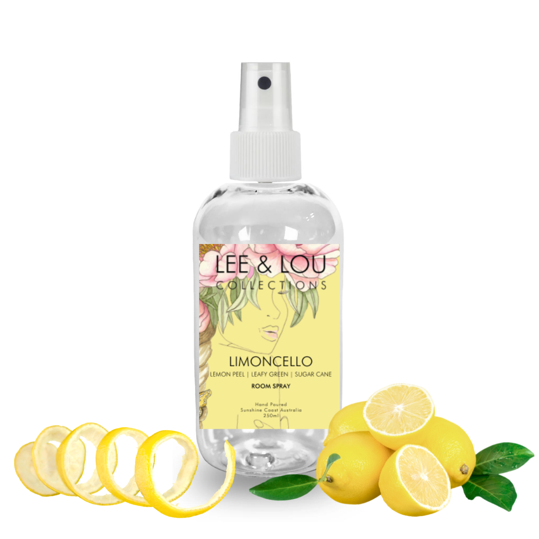 Limoncello (Lemon Peel | Leafy Green | Sugar Cane) - Room Spray 250ml ...